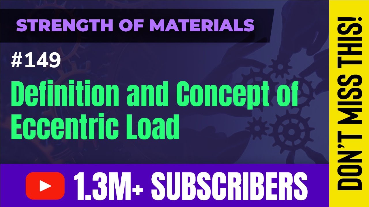 Definition and Concept of Eccentric Load - Direct and Bending Stresses ...