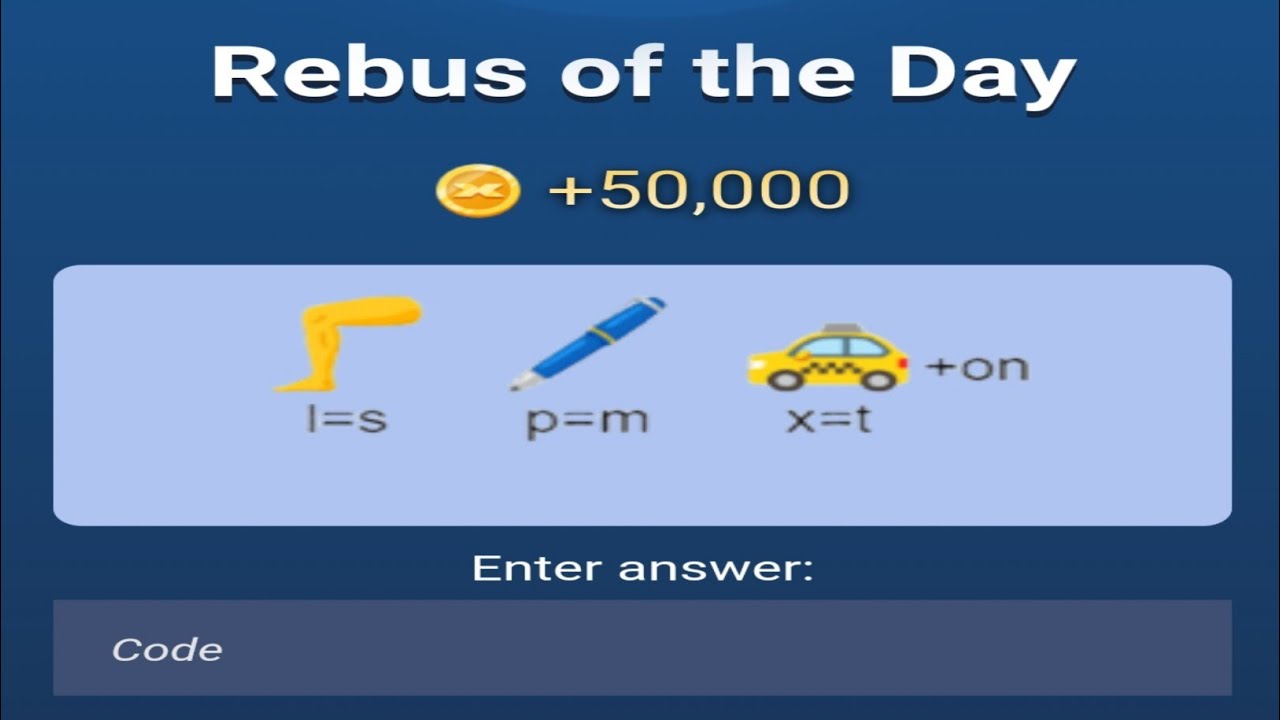 Rebus of the Day Musk Empire 16 September|X Empire Rebus of the Day ...