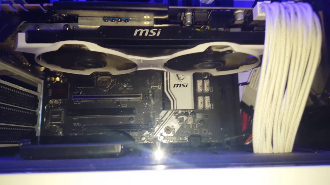 "WHITE" MSi PC + custom RGB LED | i7 6700K & 980 ti - YouTube