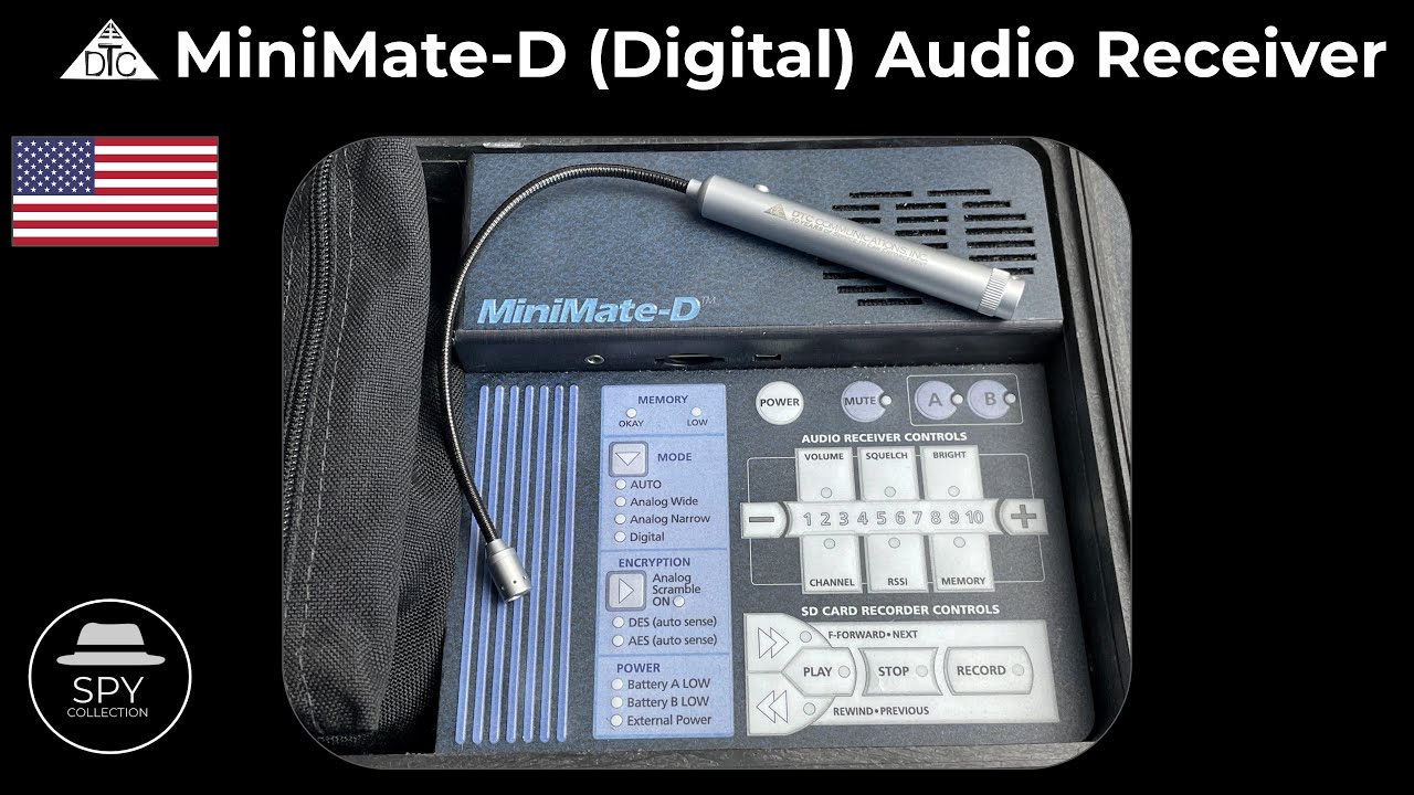 DTC MiniMate-D Spy Audio Receiver - YouTube