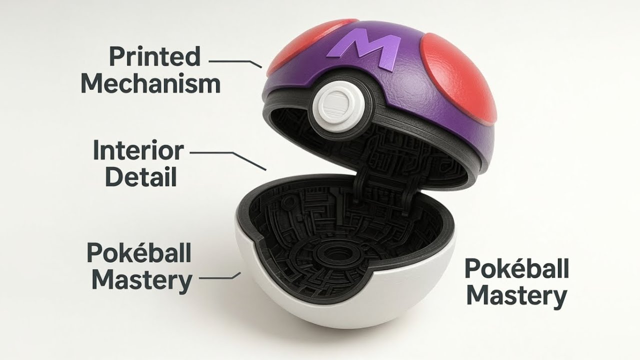 How I built a working 3d printed Pokemon Master Pokeball | with ...