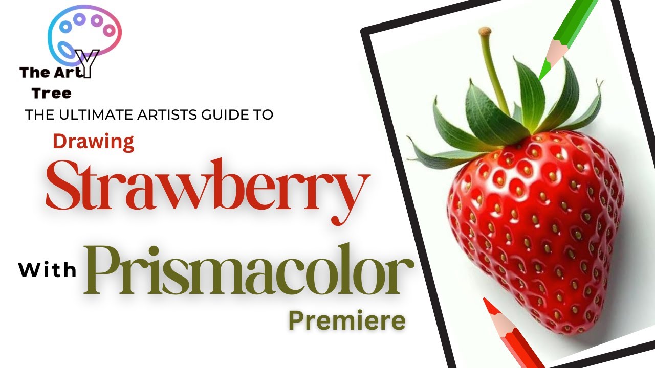 Strawberry Pencil Drawing with Prismacolors|| Speed Drawing Strawberry ...