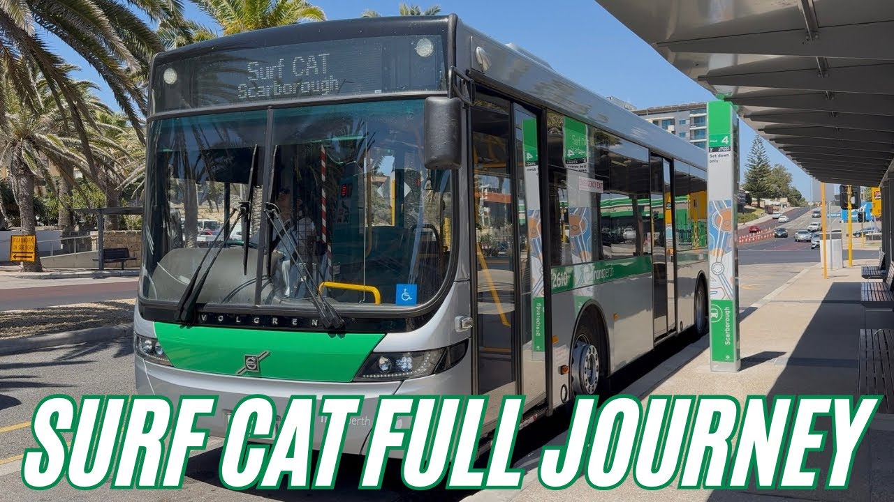 Surf CAT Full Journey To Scarborough Beach Bus Station - YouTube