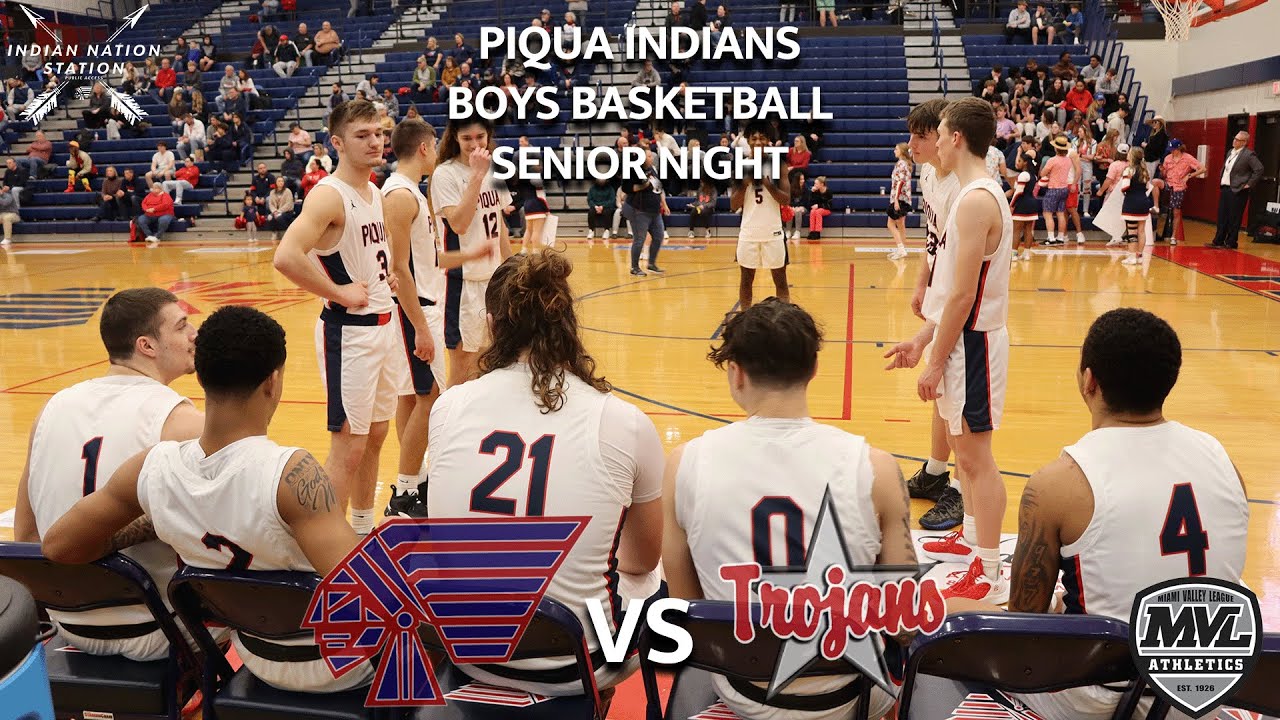 2023 Piqua Indians Boys Basketball | Vs Troy - YouTube