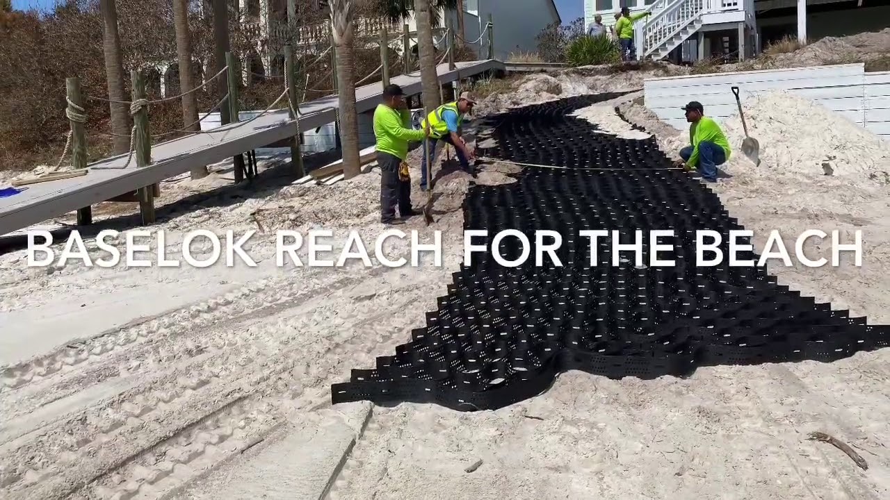 Orange Beach BaseLok GeoCell - YouTube