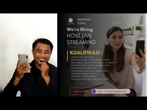 Lowongan Kerja Host Live Streaming Aesthetic Clinic Surabaya