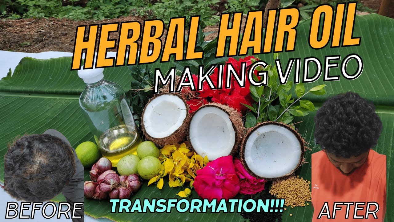 Hairfall Remedy : Herbal Hair Oil : Making Process #hairtransformation ...