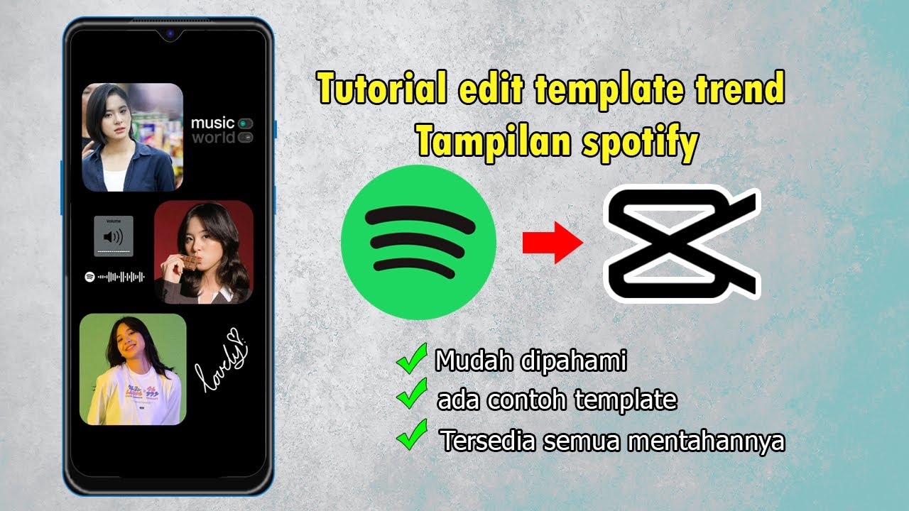 Cara edit template frame spotify estetik || Tutorial capcut mudah - YouTube