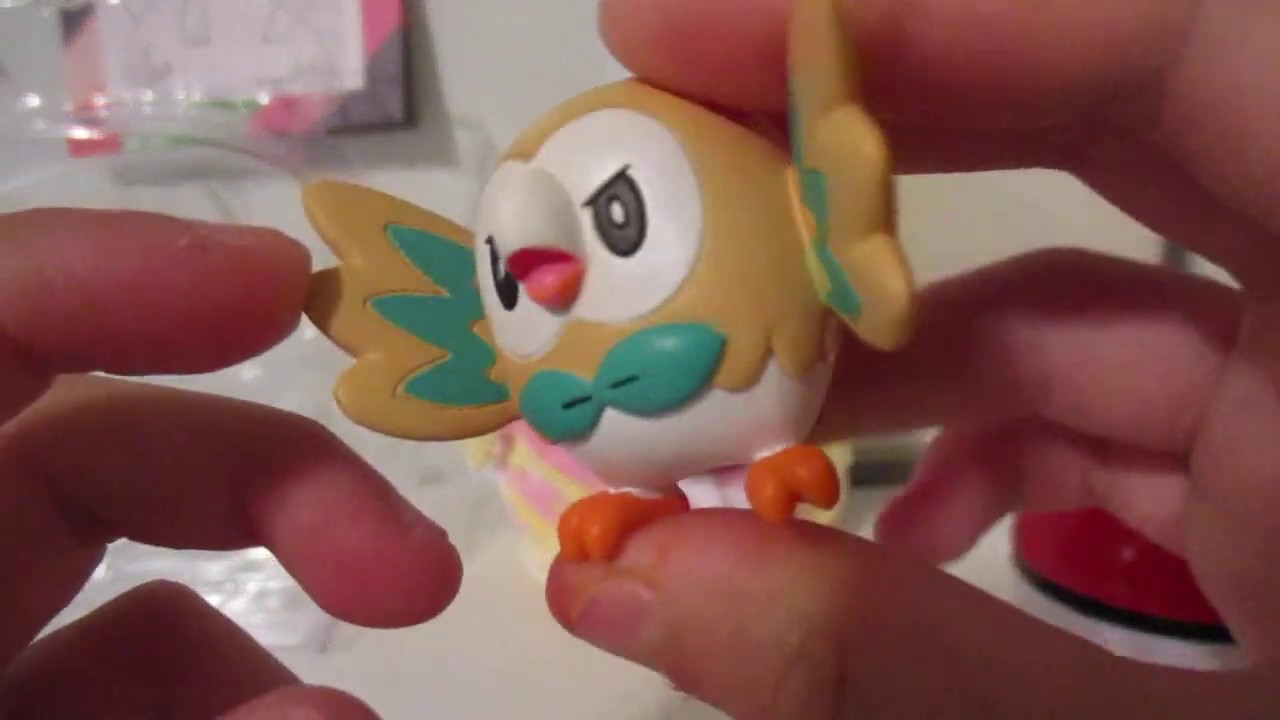 Pokemon Rowlet Figure Unboxing - YouTube