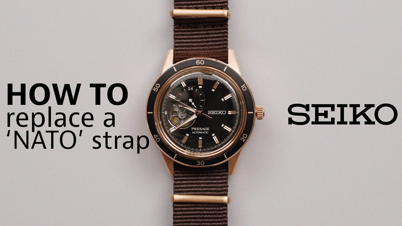 How to fit or replace a NATO strap - YouTube