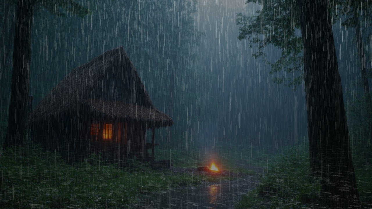 Relax and Sleep with Rain Sounds - Thunderstorm and Rainy Night for ...