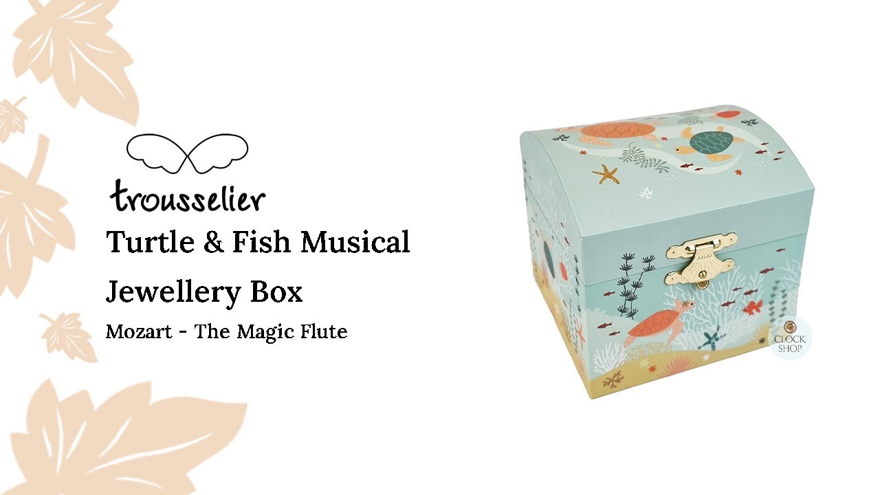 Turtle & Fish Musical Jewellery Box (Mozart- The Magic Flute) - YouTube