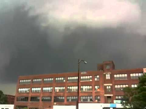 downtown springfield, ma tornado - YouTube