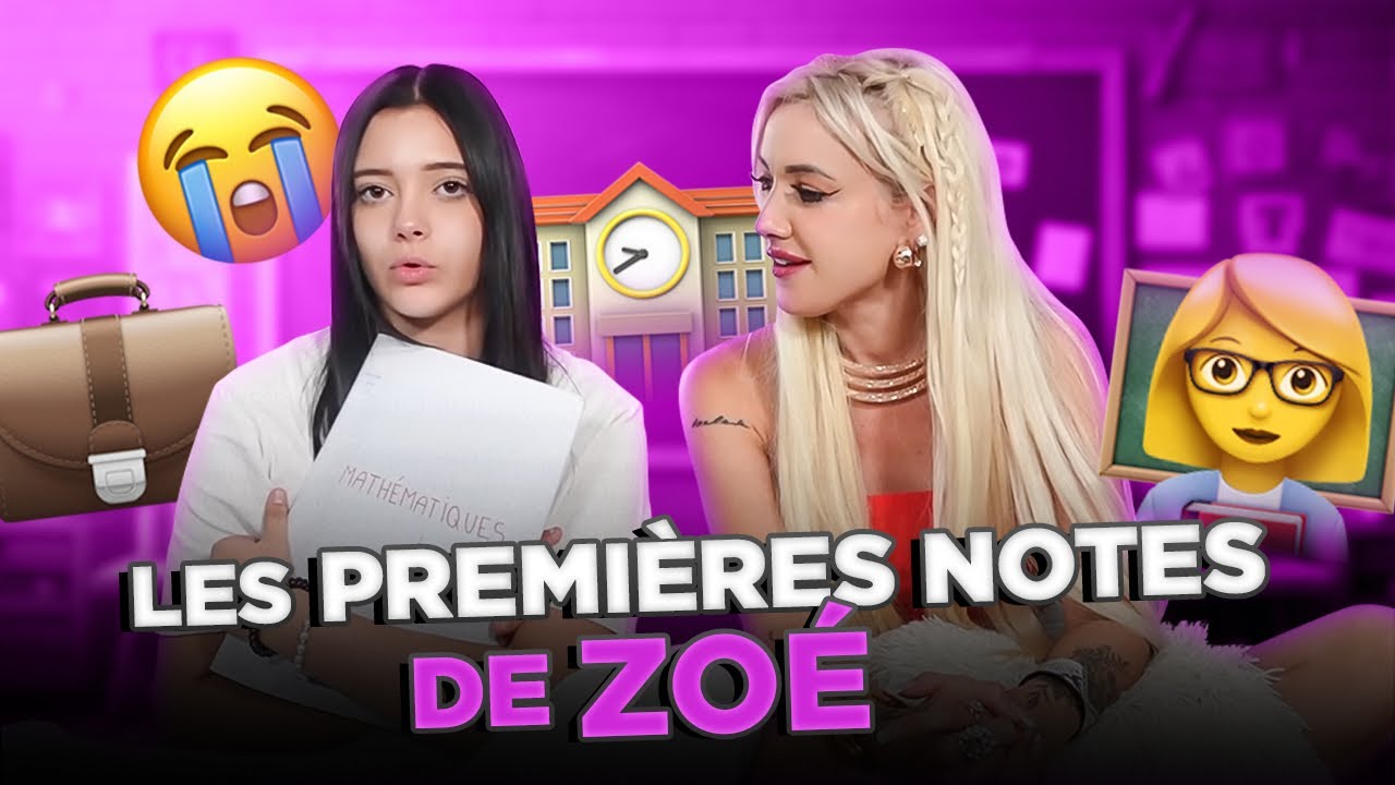 LES PREMIÈRES NOTES SCOLAIRES DE ZOÉ (ELLE A PRIS UNE HEURE DE RETENUE ...