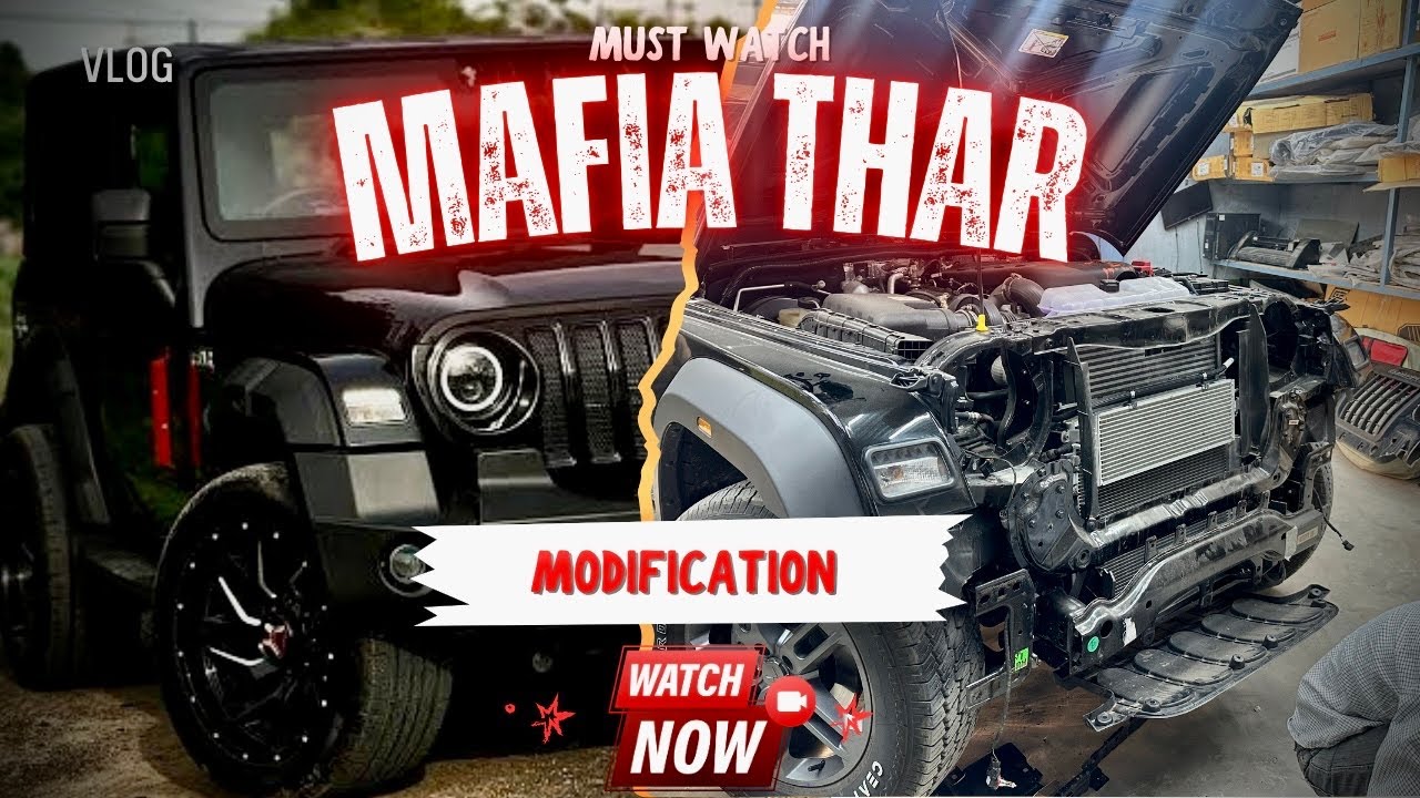 Black Thar 4x4 Modified to Mafia Thar🔥. Thar Latest and best ...