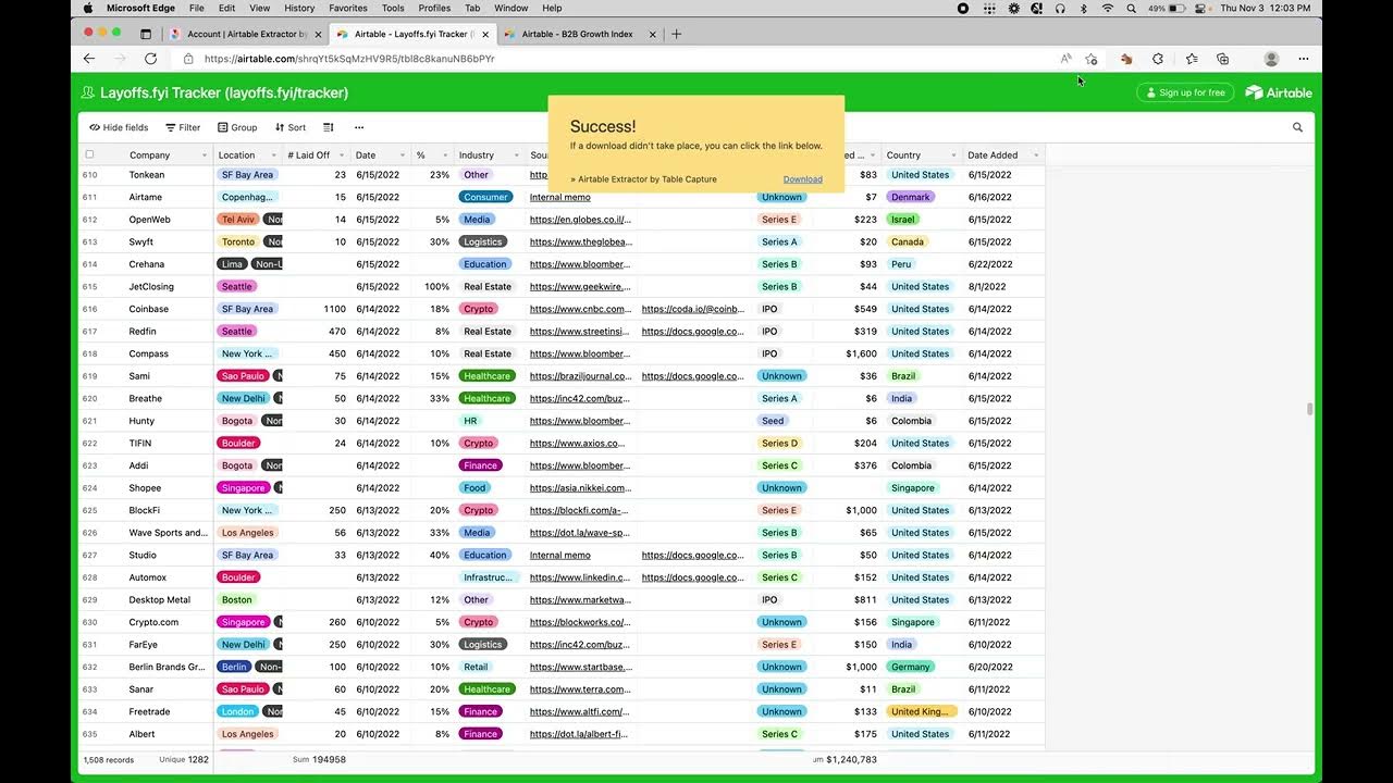 Airtable Extractor by Table Capture - Microsoft Edge Demo (November 2022) - YouTube