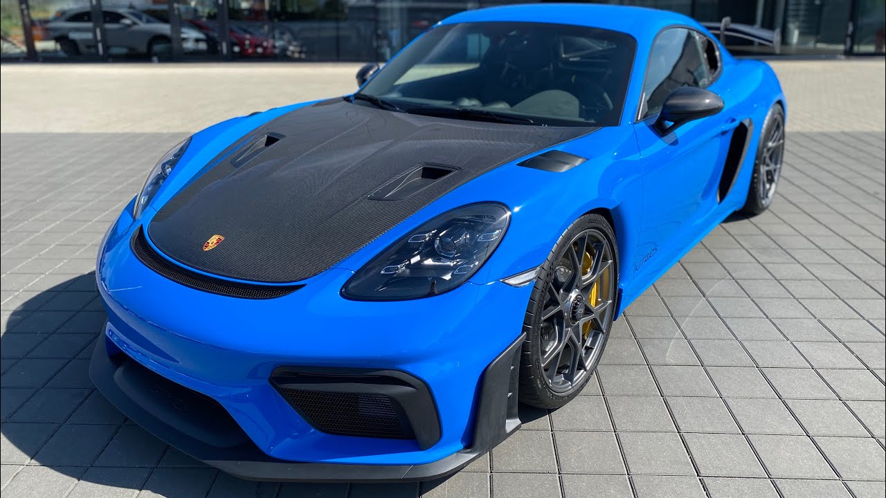 Porsche 718 Cayman GT4 RS, sharkblue, Weissach-Paket, Clubsportpaket ...