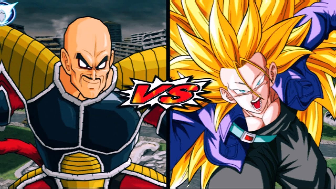 Nappa Super Saiyan 4 VS Trunks Super Saiyan 3 - YouTube