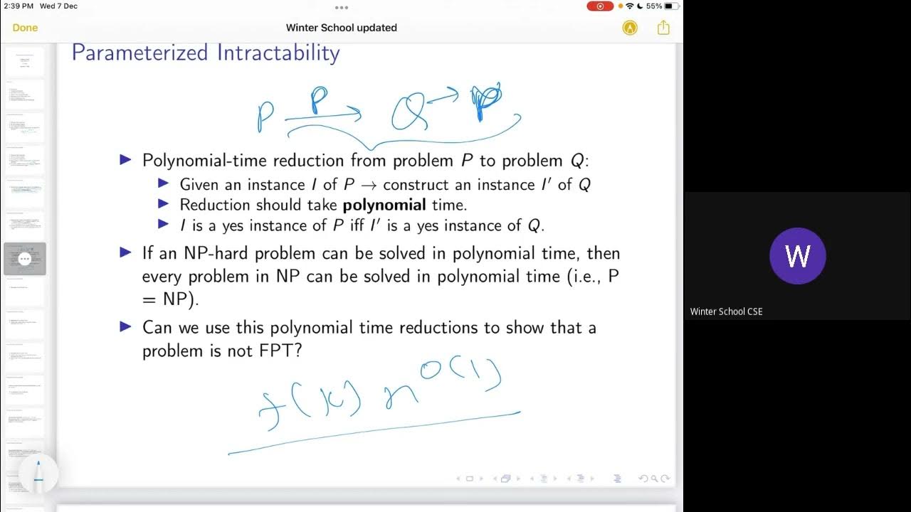 Lecture:13, Parameterized Intractability, Speaker: Dr Lawqueen Kanesh - YouTube