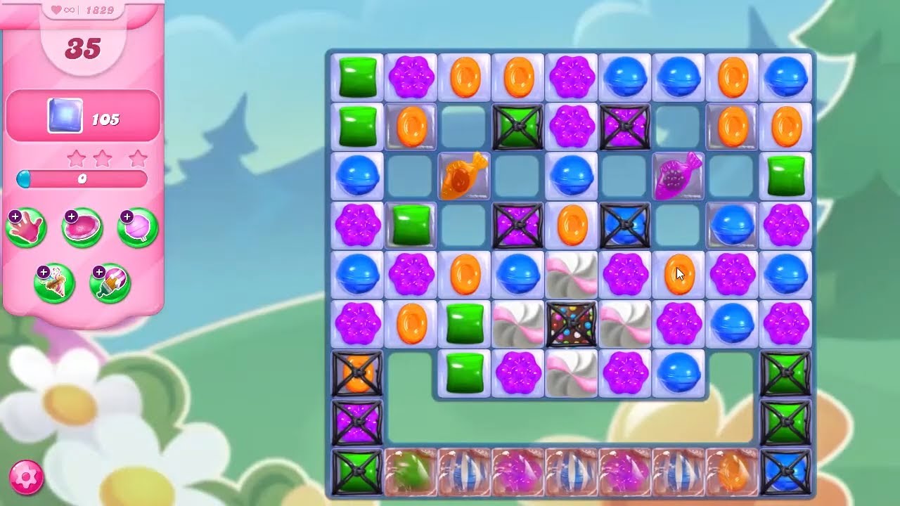 Candy Crush Saga LEVEL 1829 NO BOOSTERS (new) - YouTube