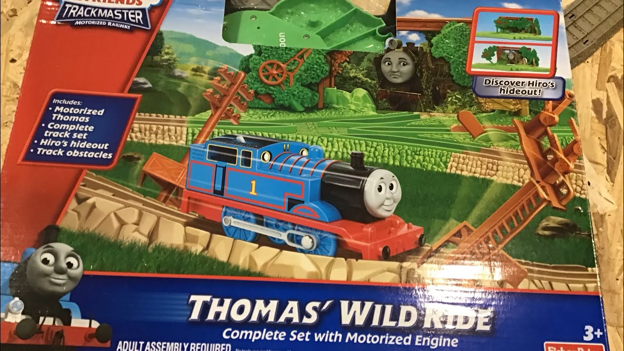 Trackmaster classic Thomas the tank train set THMAS WILD RIDE - YouTube