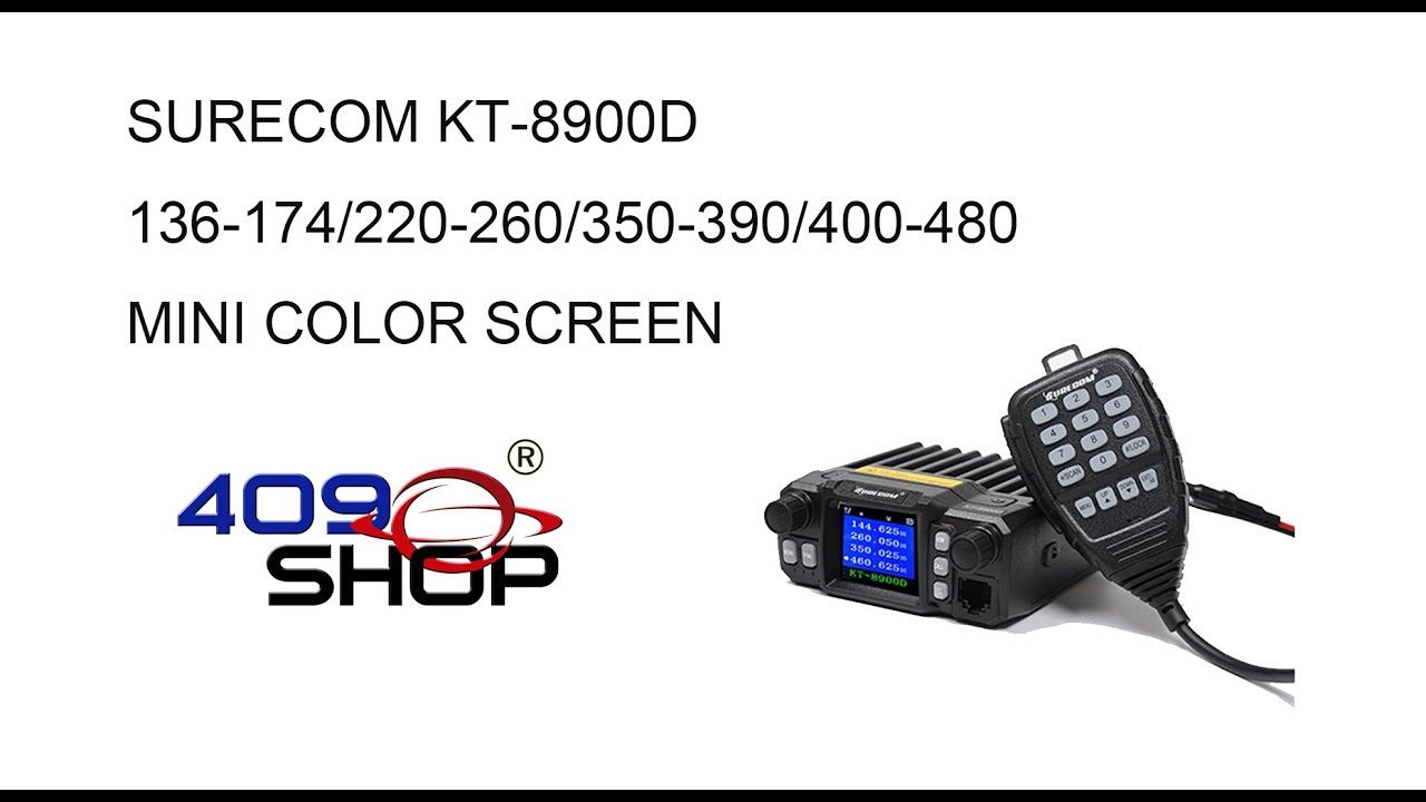 SURECOM KT-8900D 136-174/220-260/350-390/400-480 MINI COLOR SCREEN ...