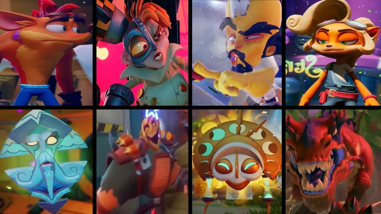 Crash Bandicoot 4 Part 2 - Many Face Animations and Expressions ...