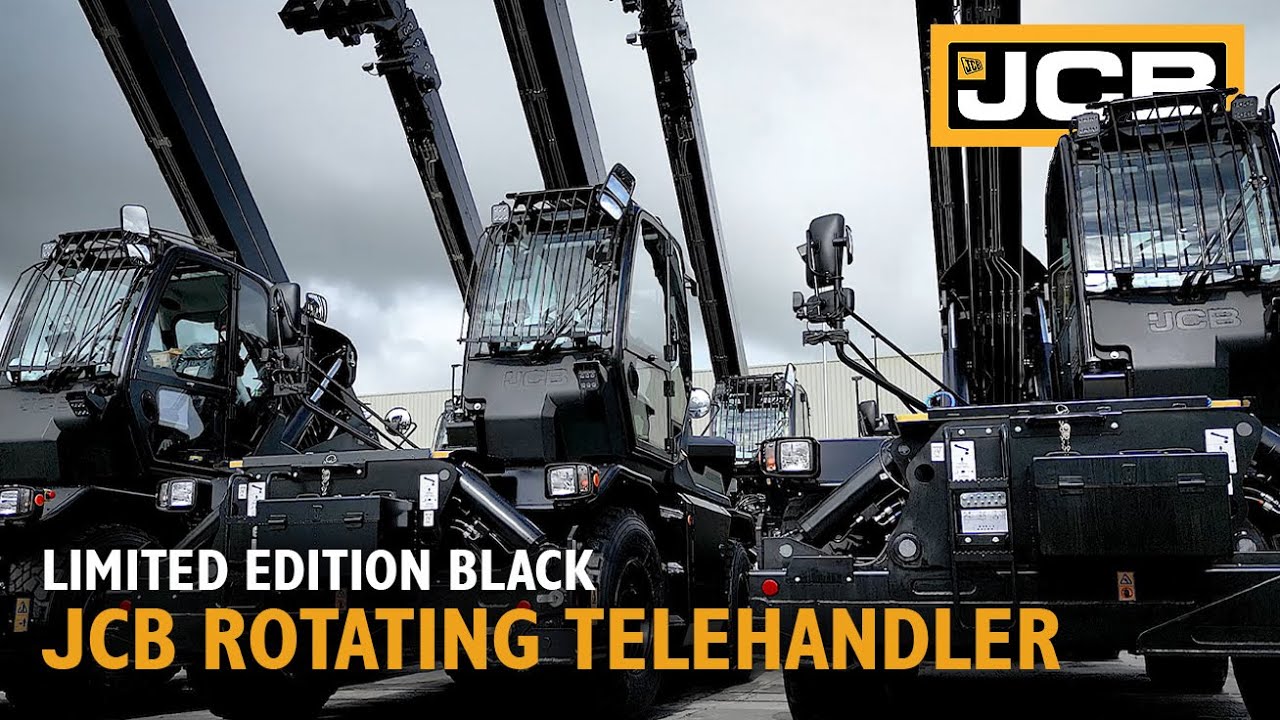 JCB Rotating Telehandlers in Black - YouTube