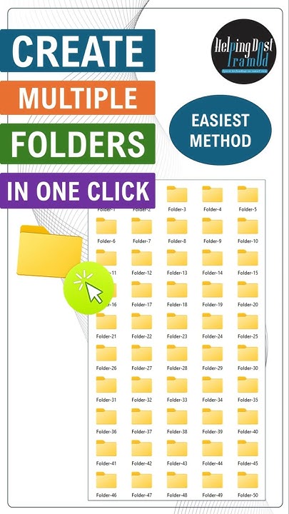 How to Create Multiple Folders in One Click | Easiest Method | Computer Tips and Tricks - YouTube