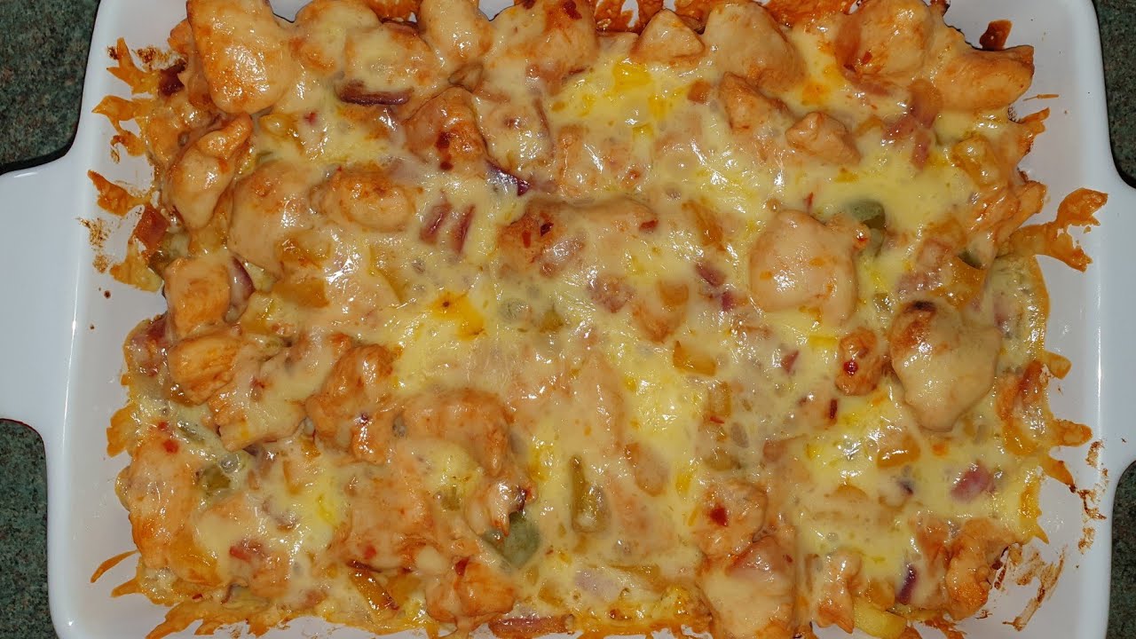 Chicken cheese and fries recipe) - YouTube