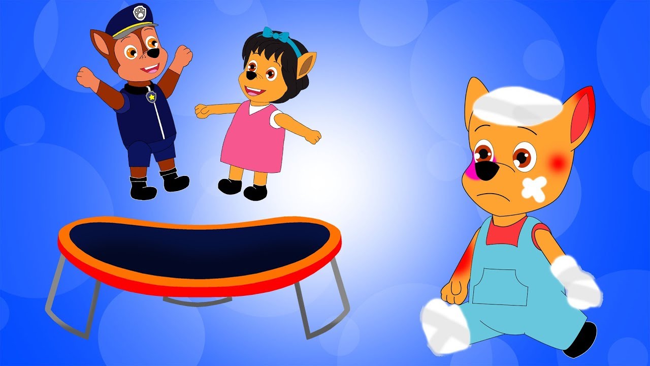 Paw Patrol Baby Crying TRAMPOLINE Full Episodes! Finger Family Nursery ...