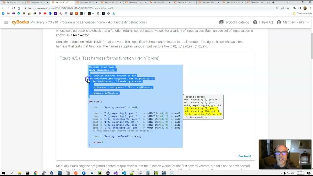 CS 210 zyBooks Ch 4 Overview - YouTube
