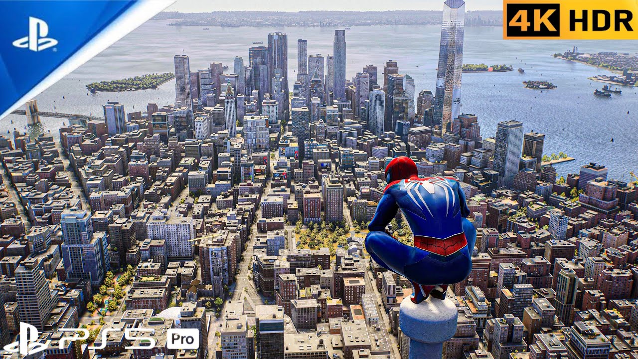 (PS5 PRO) Spider-Man Swings Through Ultra Realistic New York City | 4K ...
