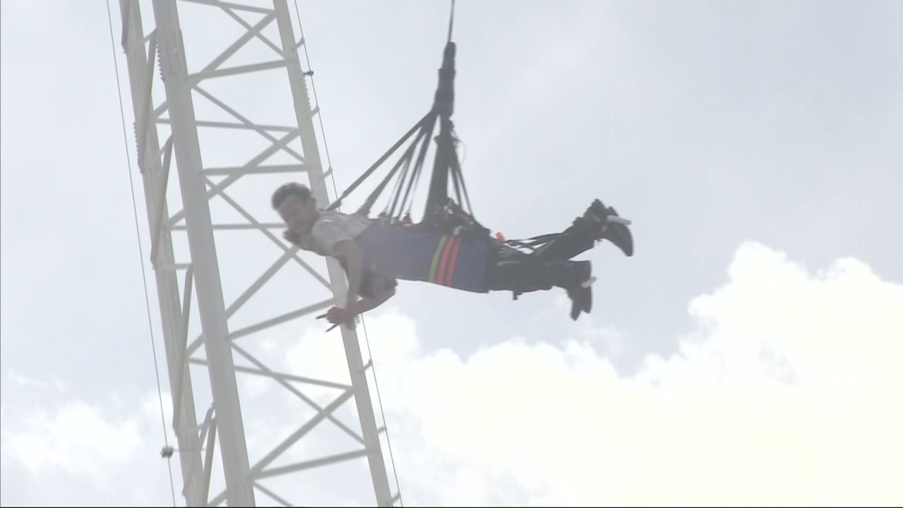 Our 50 foot Death Drop in Orlando's Fun Spot Amusement Park! - YouTube