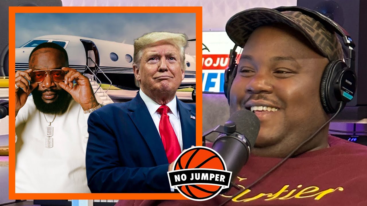 Rick Ross Parked His Private Jet Next To Donald Trump's Jet - YouTube