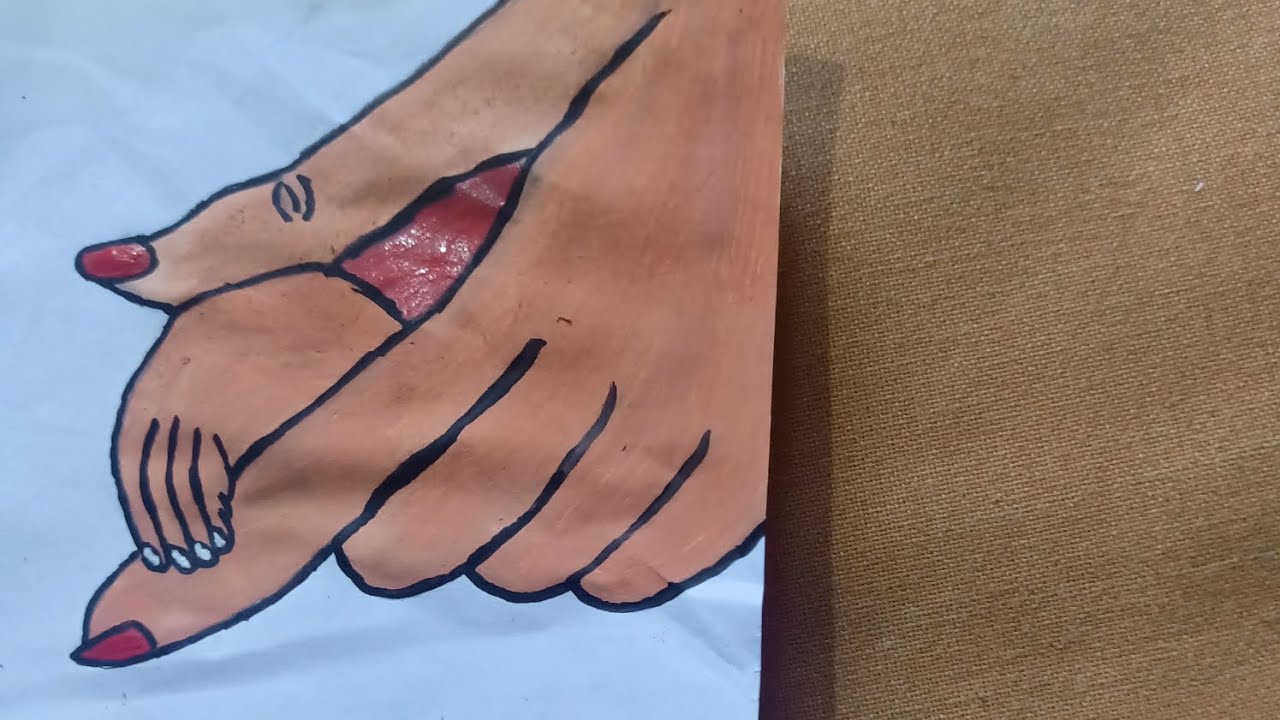 mother child love Drowing art colours and so easy drowing art - YouTube