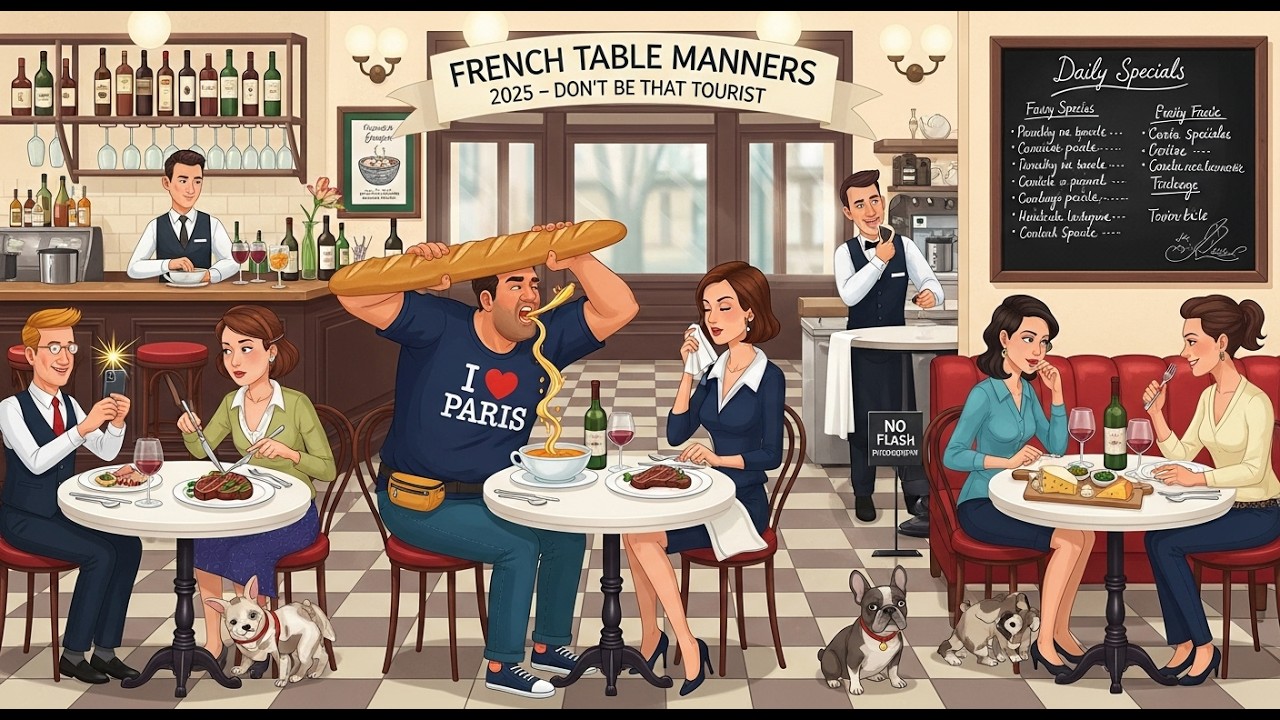 French Table Manners Americans ALWAYS Get Wrong | French Listening ...