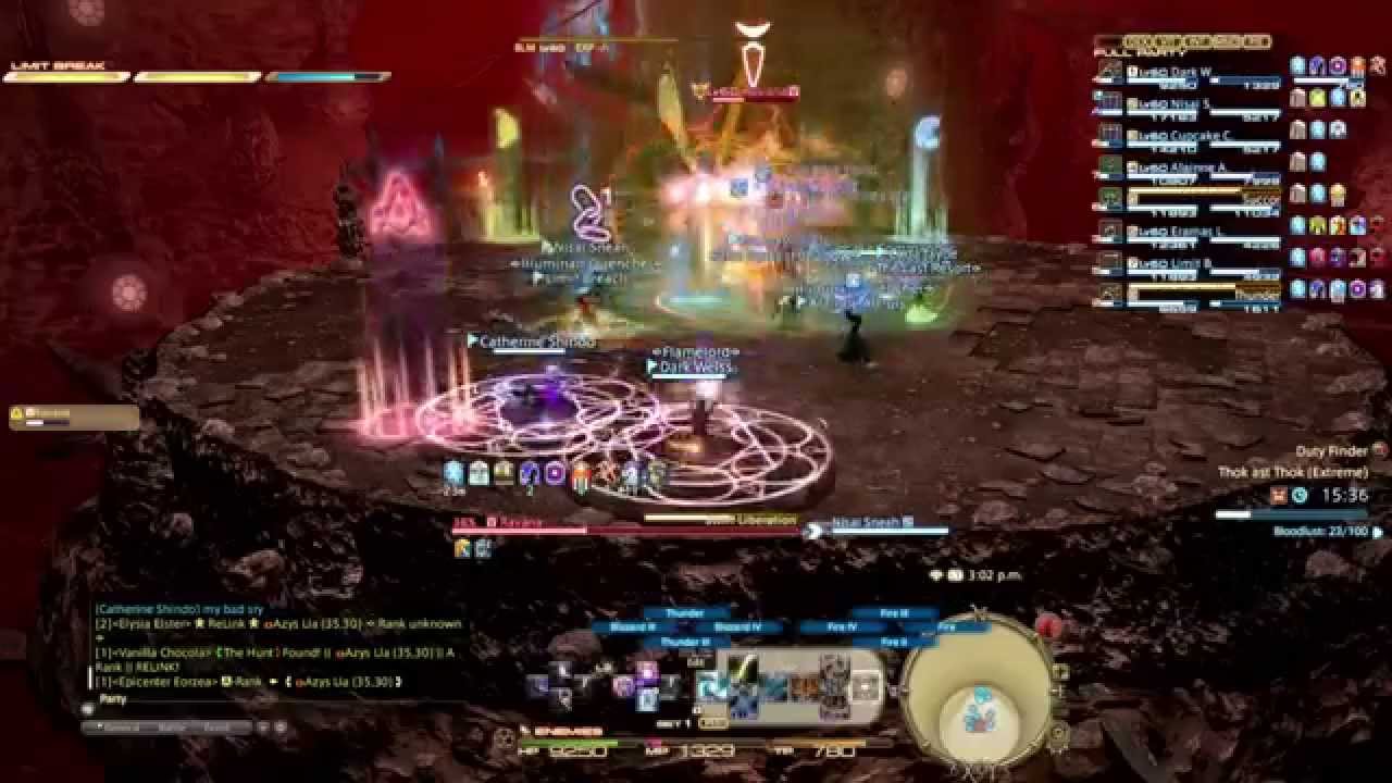 FFXIV - Black Mage Fire IV crits - YouTube