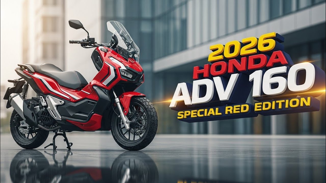 The New 2026 Honda ADV 160 Special Red Edition — A Small Adventure Bike ...