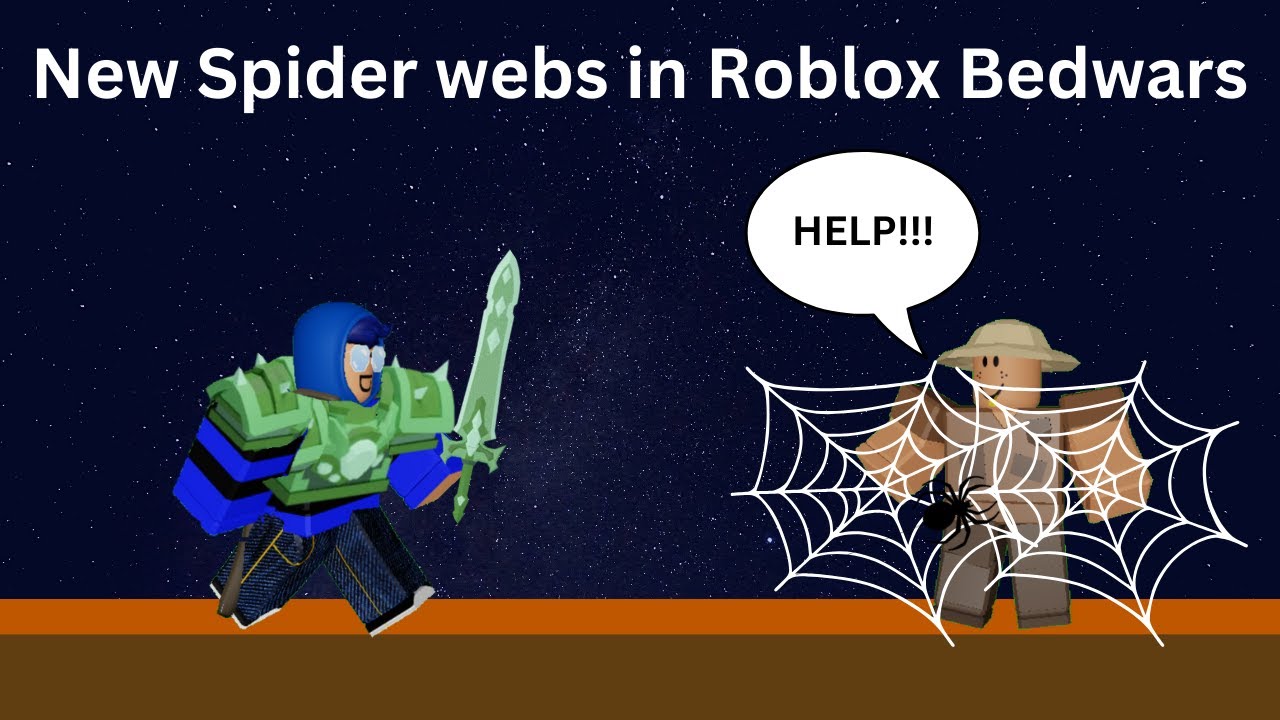 Trolling with the SPIDER WEB in Roblox Bedwars - YouTube