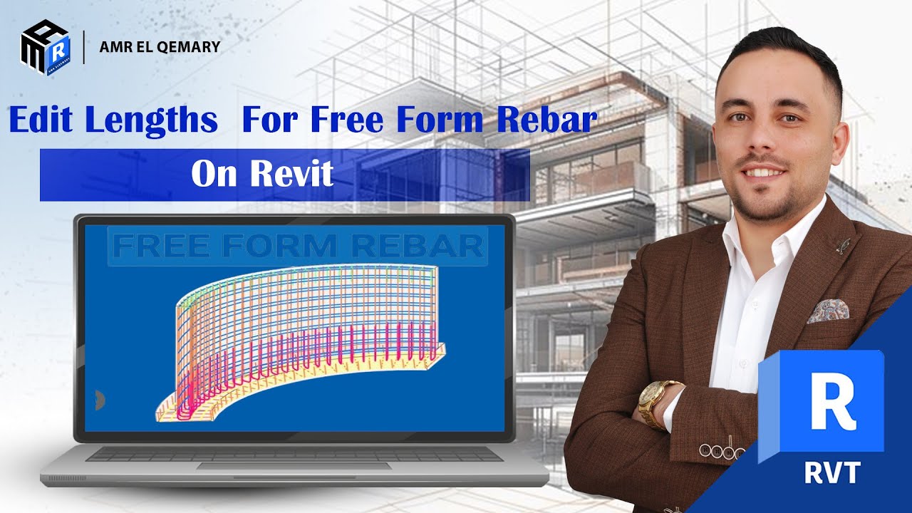 Edit Lengths For Free Form Rebar in Revit - YouTube