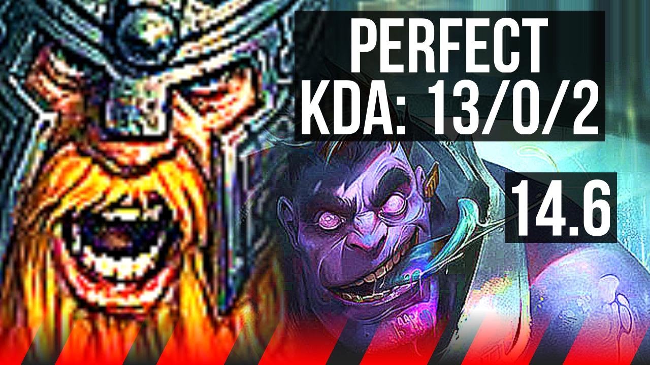 OLAF vs DR. MUNDO (TOP) | 13/0/2, 67% winrate, Legendary, 6 solo kills ...