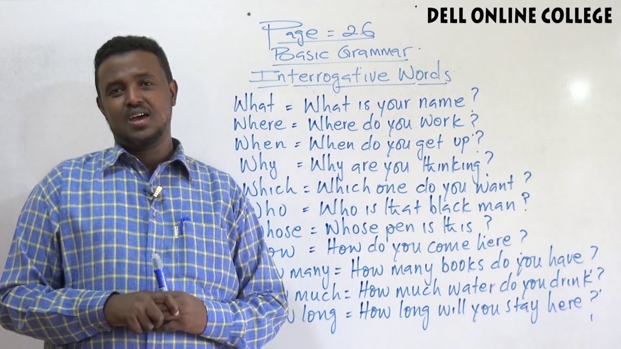 Lesson 22: Interrogative words - YouTube