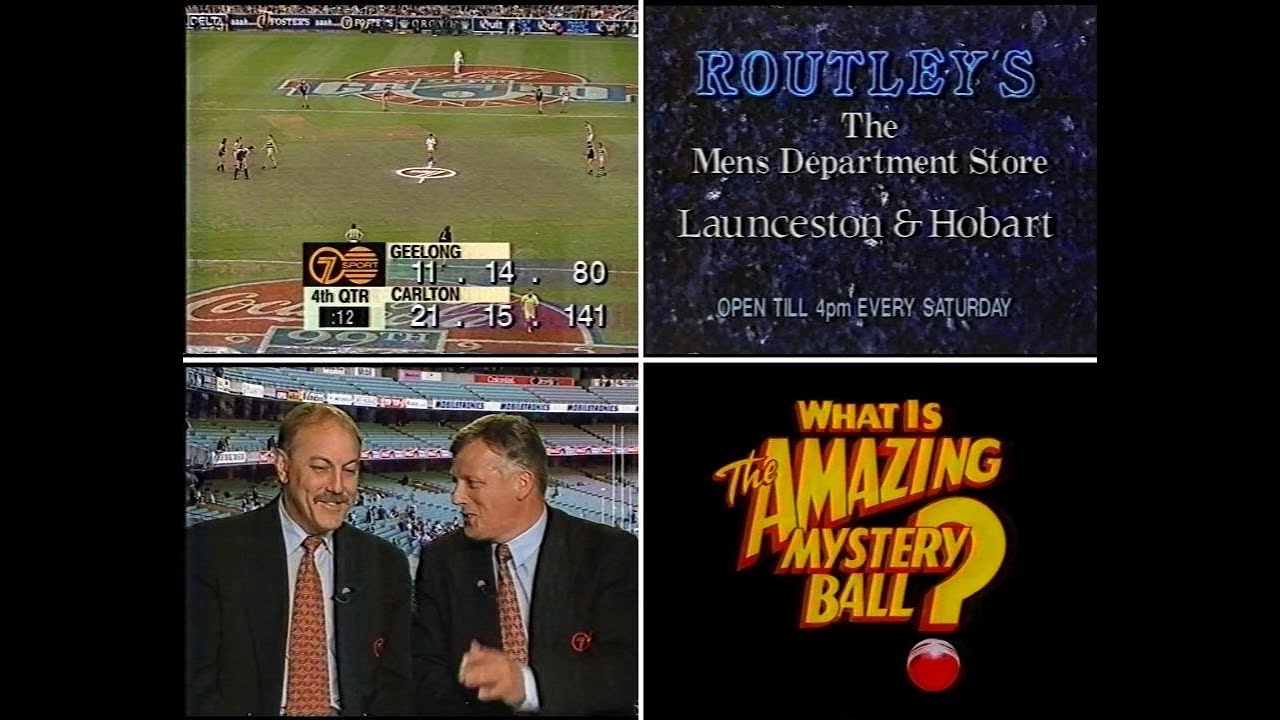 1995 AFL Grand Final - Tasmania TV Transmission (includes commercials ...