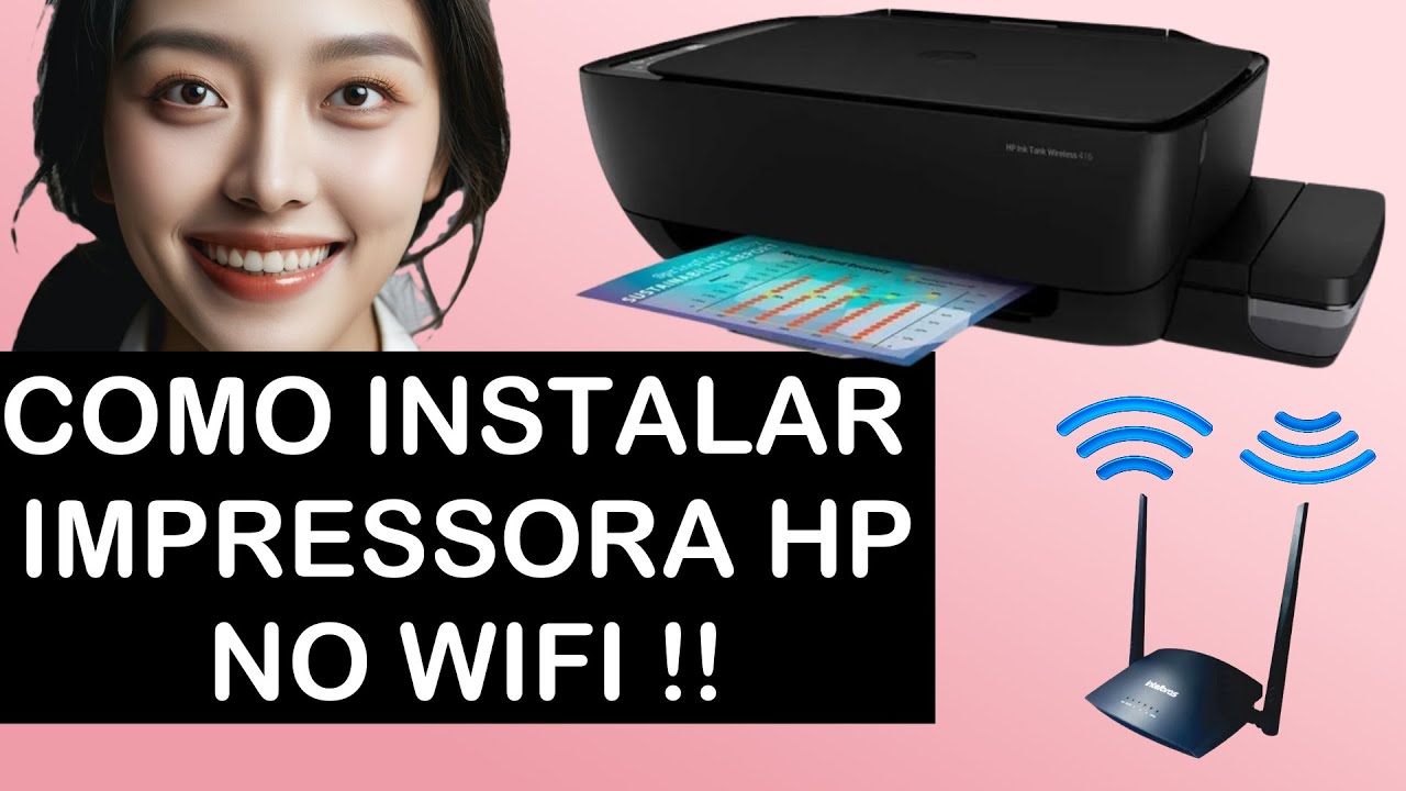 COMO INSTALAR A IMPRESSORA HP POR WIFI ! Super simples ! - YouTube