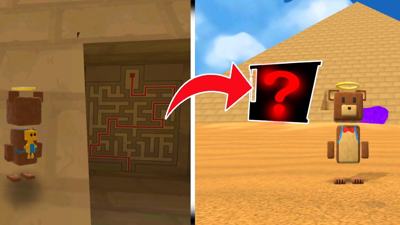 Secret place on Desert Map! Super Bear Adventure Gameplay Walkthrough ...