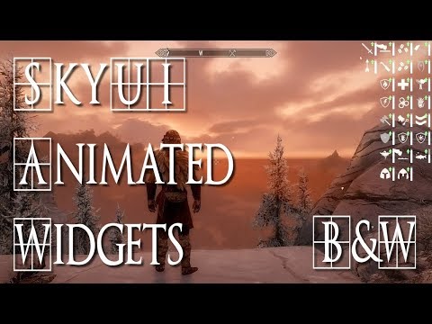 SkyUI Widgets Animated B&W