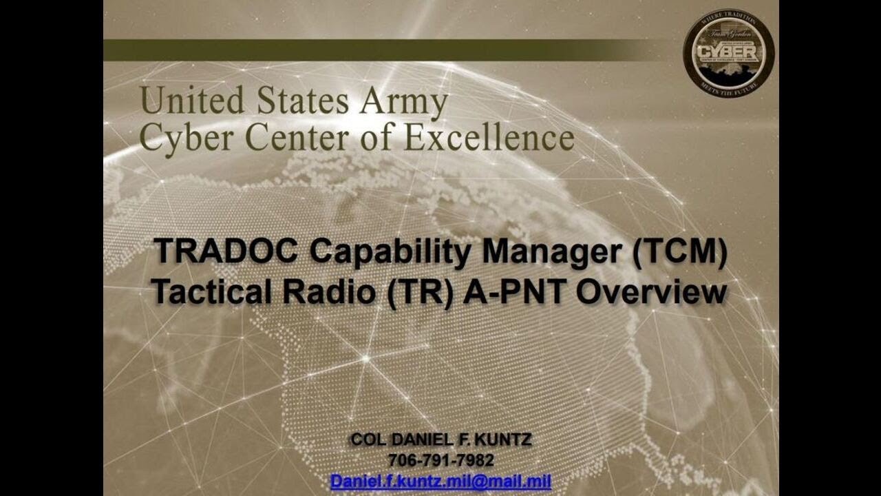 Assured-Positioning, Navigation and Timing (A-PNT) - YouTube