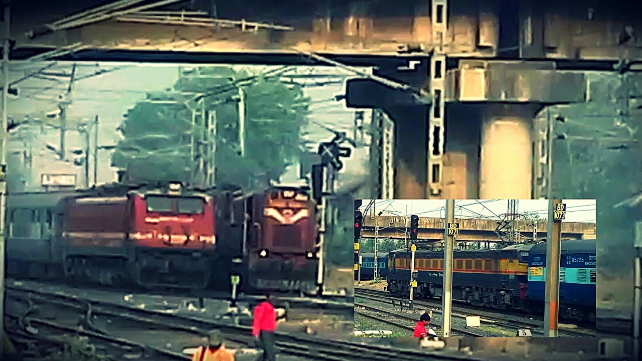 WAP-4 and WDG-3A races HARD together, WCAM-3 Steals the show AT THE END ...