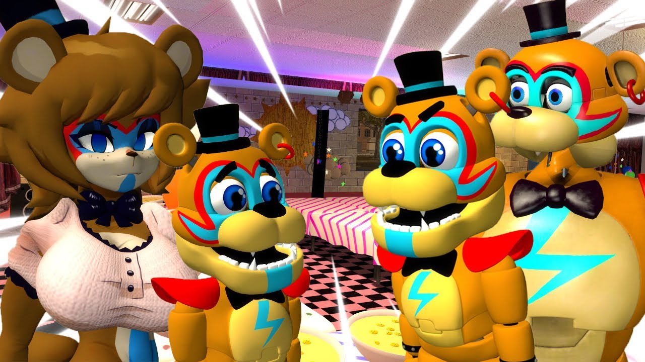 Mini Glamrock Freddy's TWIN! (GMOD FNAF Fredrina's Nightclub Part 6 ...